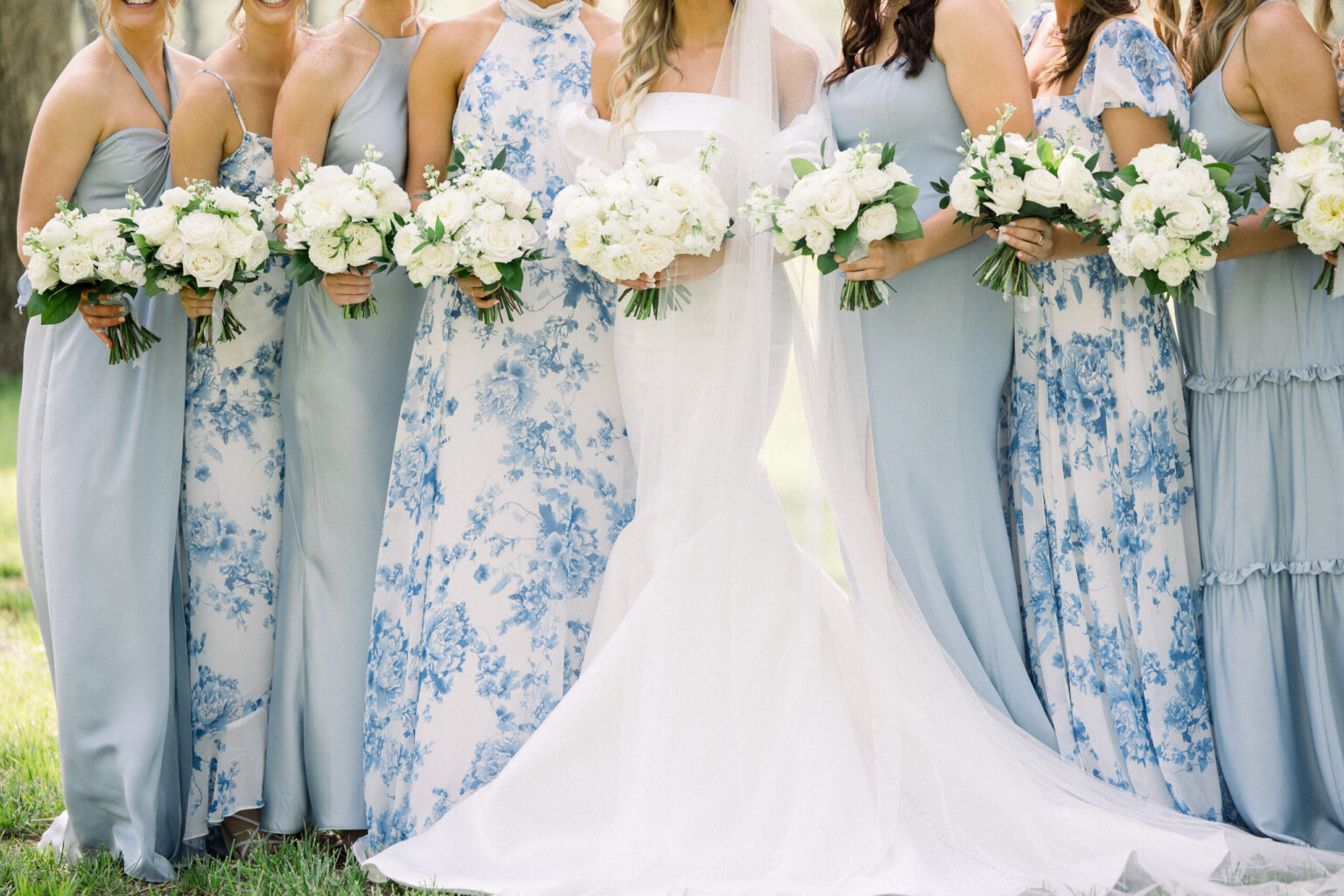 20 BEST BLUE FLORAL BRIDESMAID DRESSES FOR WEDDING – BeautyPg