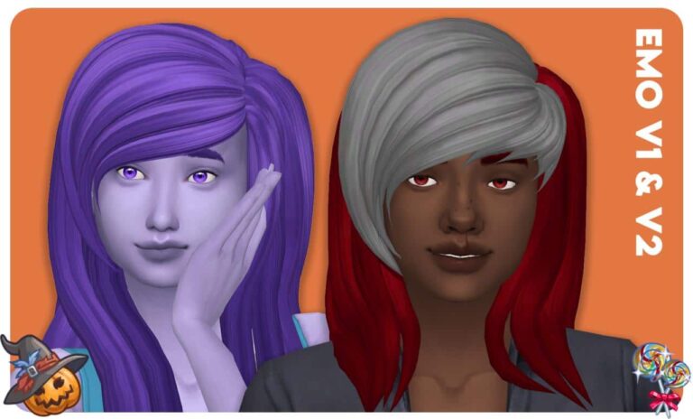 DARK AND EDGY EMO CC FOR THE SIMS 4 – BeautyPg