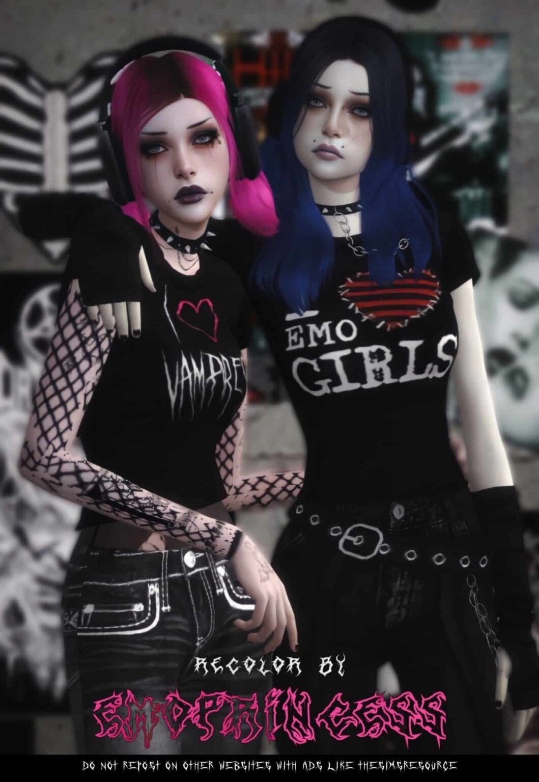 DARK AND EDGY EMO CC FOR THE SIMS 4 – BeautyPg